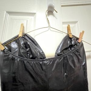 Roma | Dresses | Hot Wet Look Dress Strapless Black Vinyl Yandy Size ...